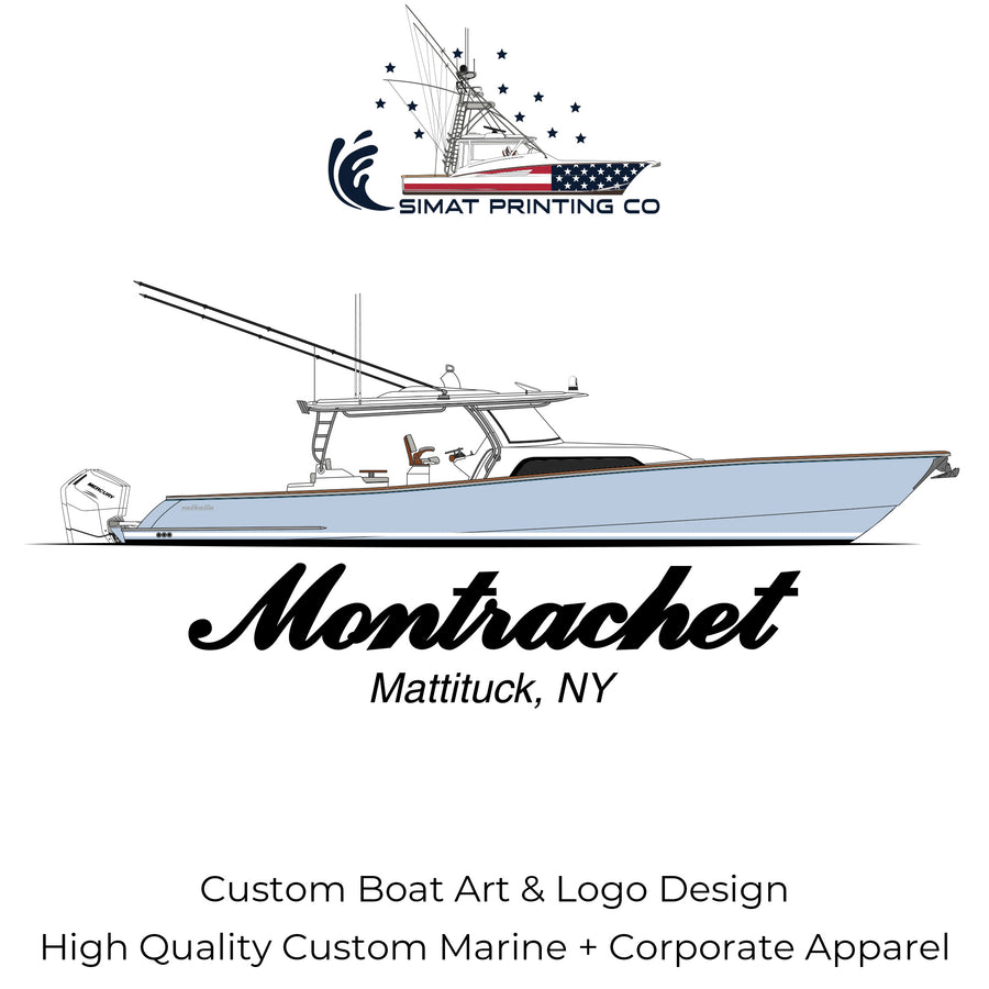 Custom Boat Logo & Design | Marine Branding | Simat Printing Co.